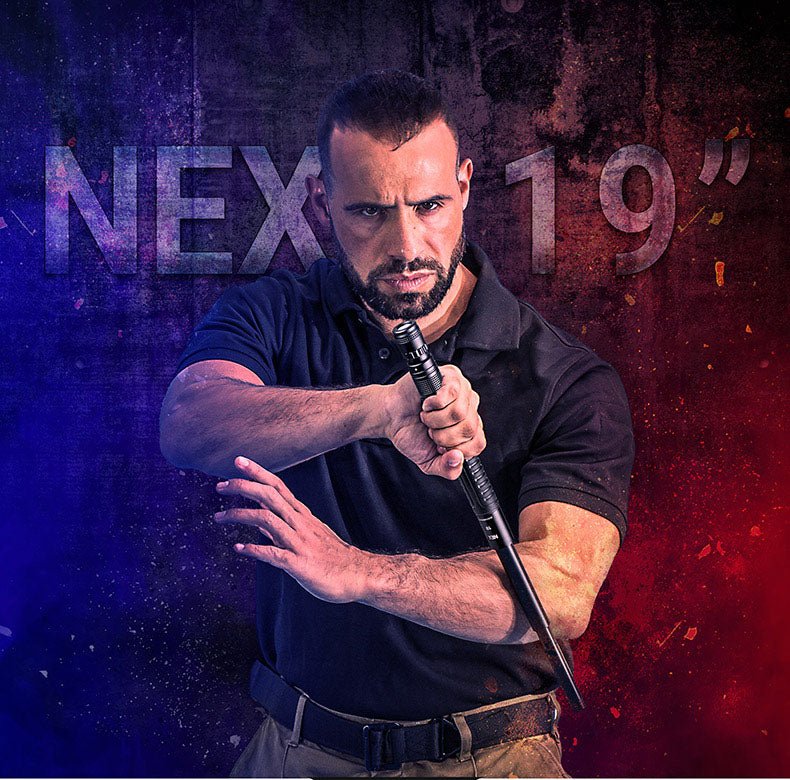 New! NEX 19″ Flashlight Duty Baton – NEXTORCH