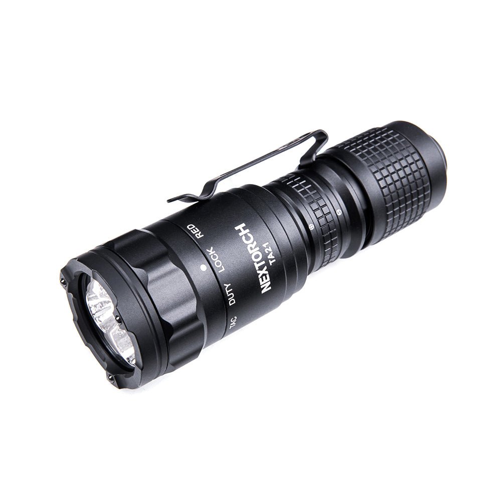 NEXTORCH TA21 Pocket Carry Tactical Flashlight Set | Red & White Light
