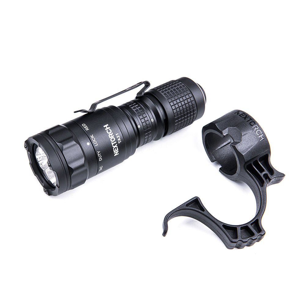 NEXTORCH TA21 Pocket Carry Tactical Flashlight Set | Red & White Light
